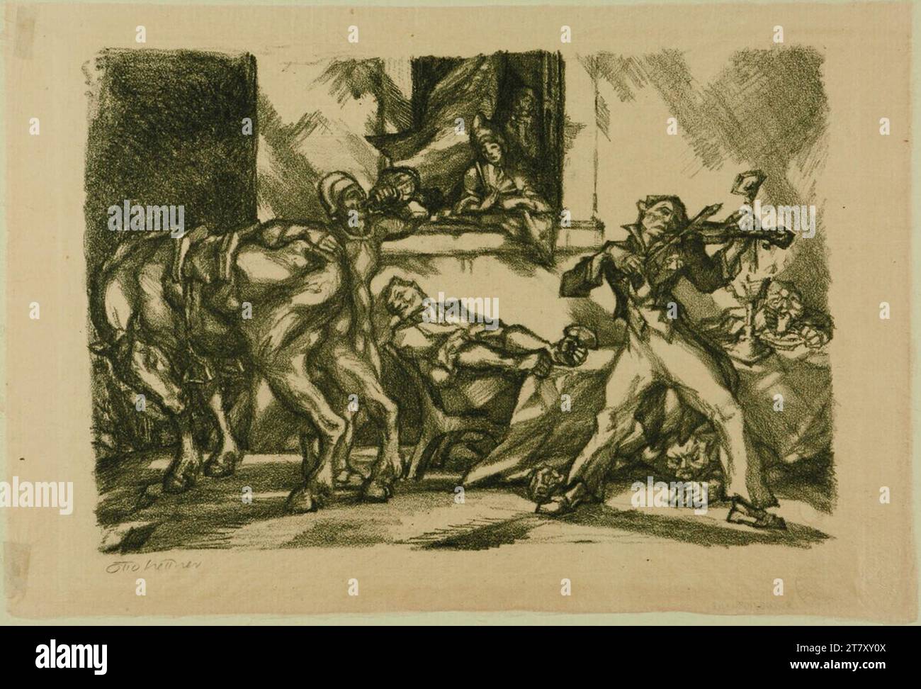 Otto Hettner Shakespeare visions; The comedy. Lithography on Japanese ...