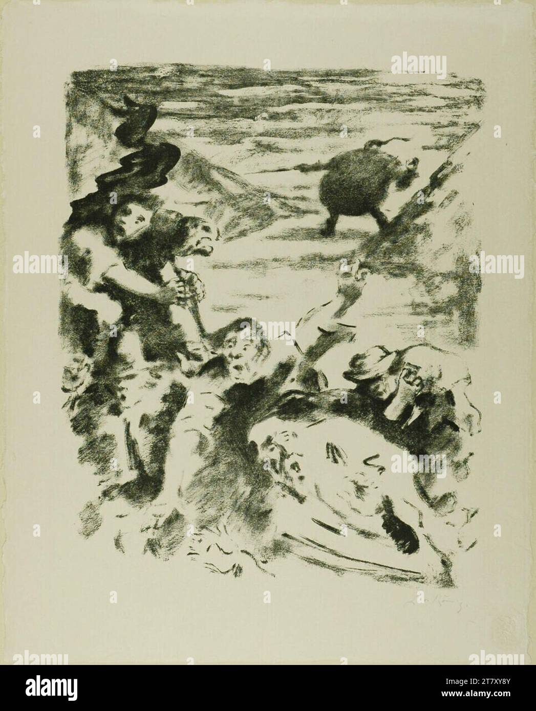 Leo von König Shakespeare vision; Falstaff. Lithography on Japanese ...