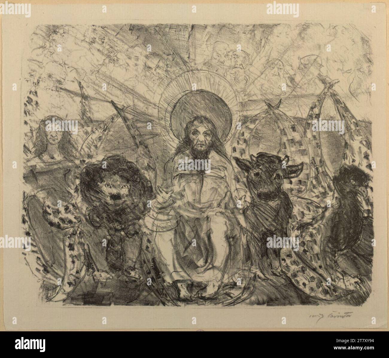 Lovis Corinth The revelation of John; The symbols of the evangelists ...