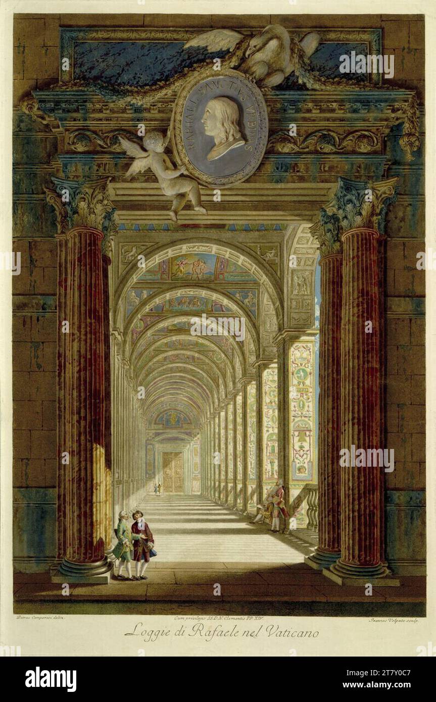 Giovanni Volpato (Engraver) Raphael loggias in the Vatican: Loggie di ...