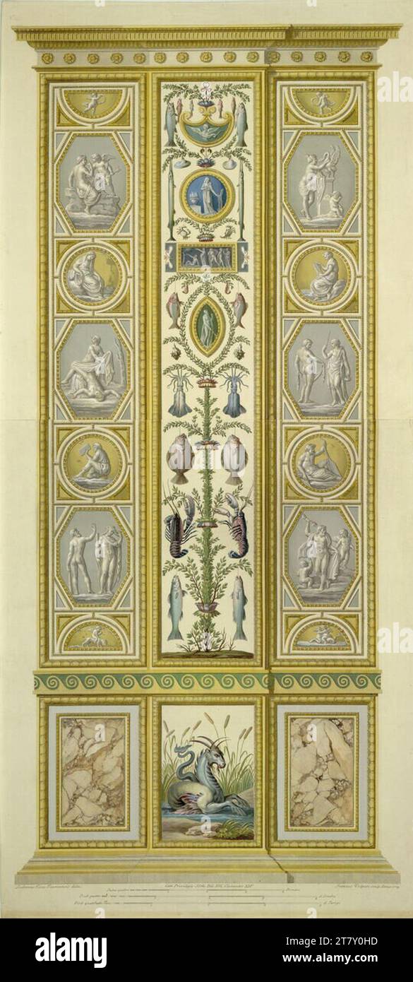 Giovanni Volpato (Engraver) Raphael loggias in the Vatican: Pilastro IX ...