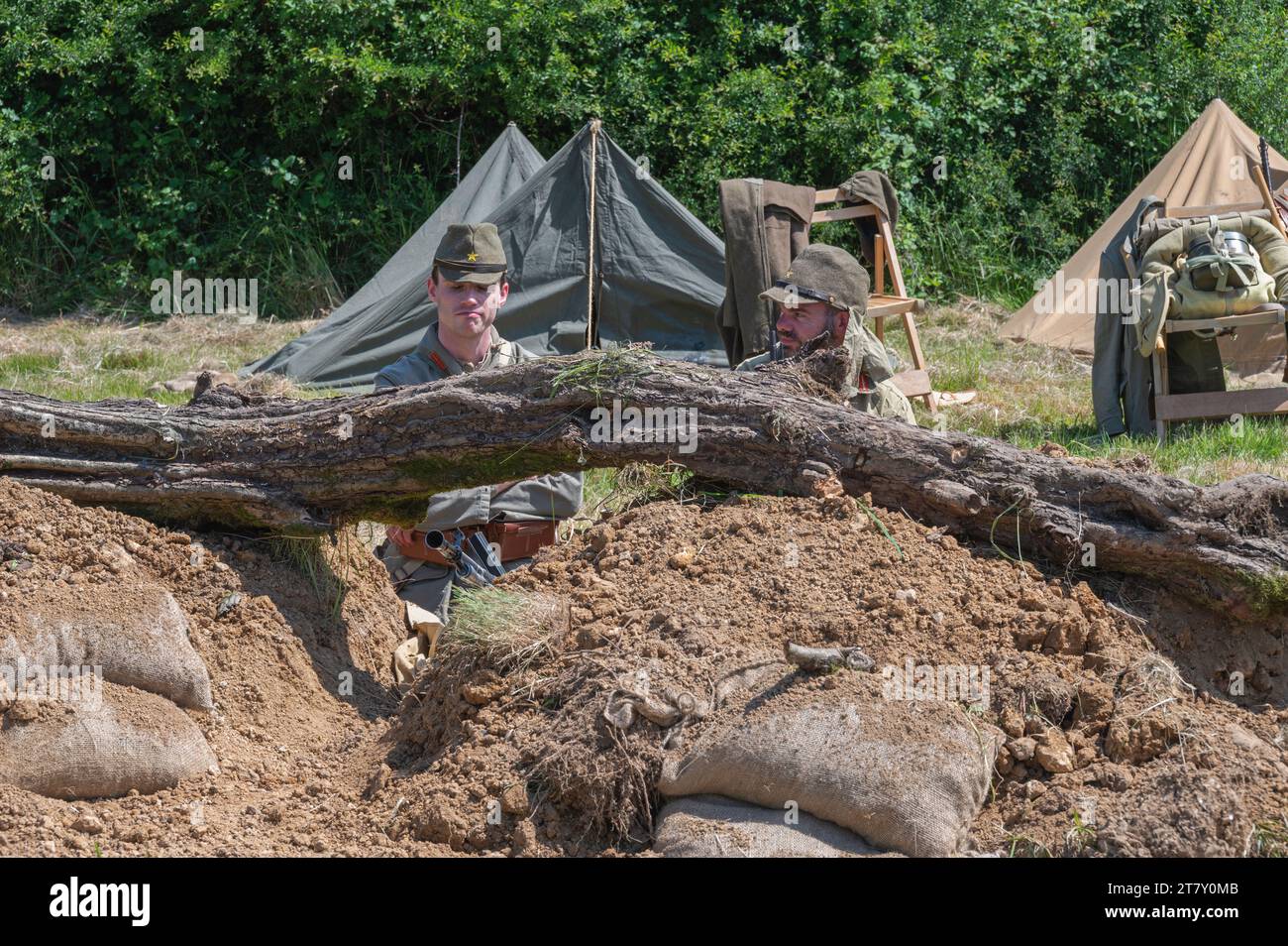 Ww2 machine gun nest hi-res stock photography and images - Alamy