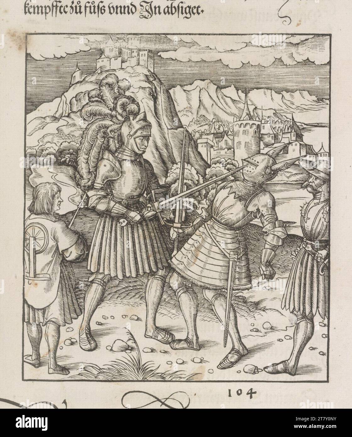 Leonhard Beck Theuerdank: Figure 104 - Theuerdank is targeting his ...