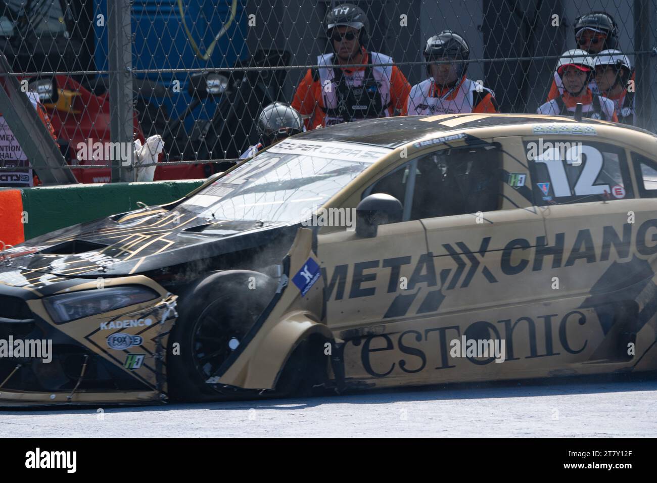 GTM Car 12 catches fire and crashes during the race leaving the IFRT ...