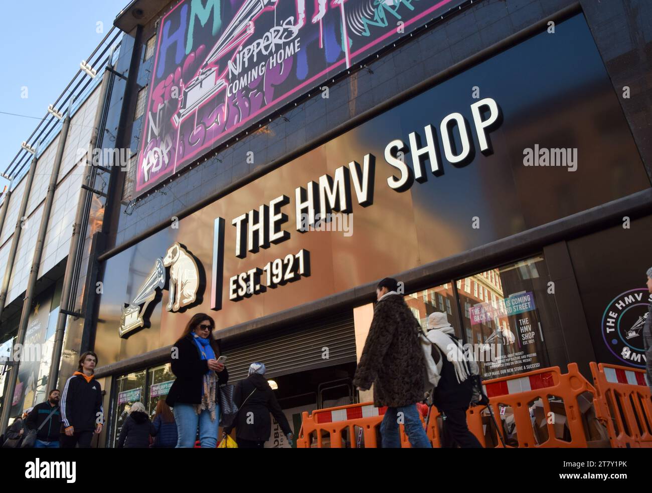 London, UK. 17th November 2023. The famous logo is unveiled as iconic ...