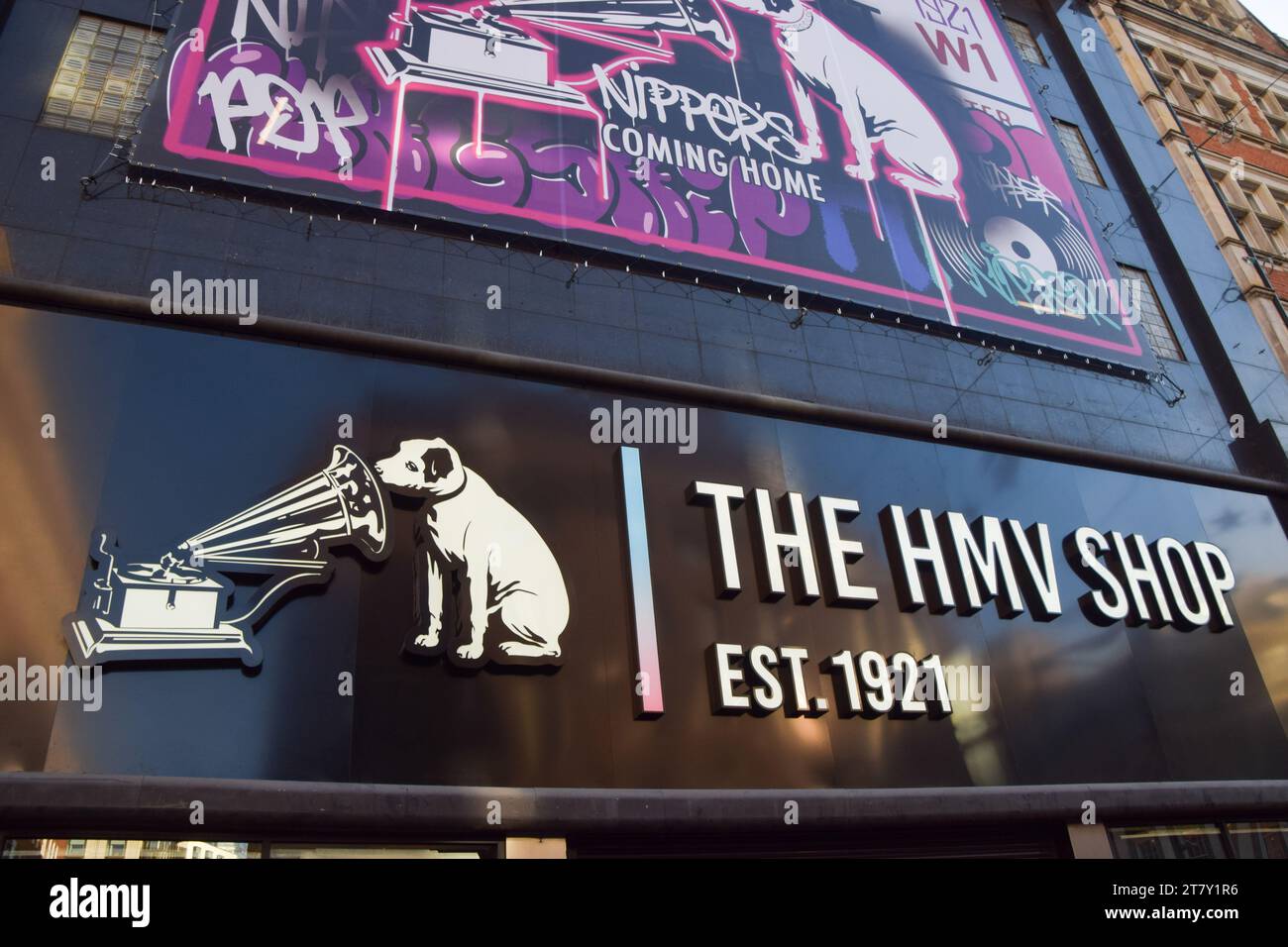 London, UK. 17th November 2023. The famous logo is unveiled as iconic ...