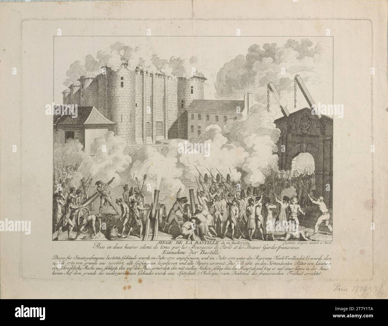 Storming of the bastille july 14 1789 hi-res stock photography and ...