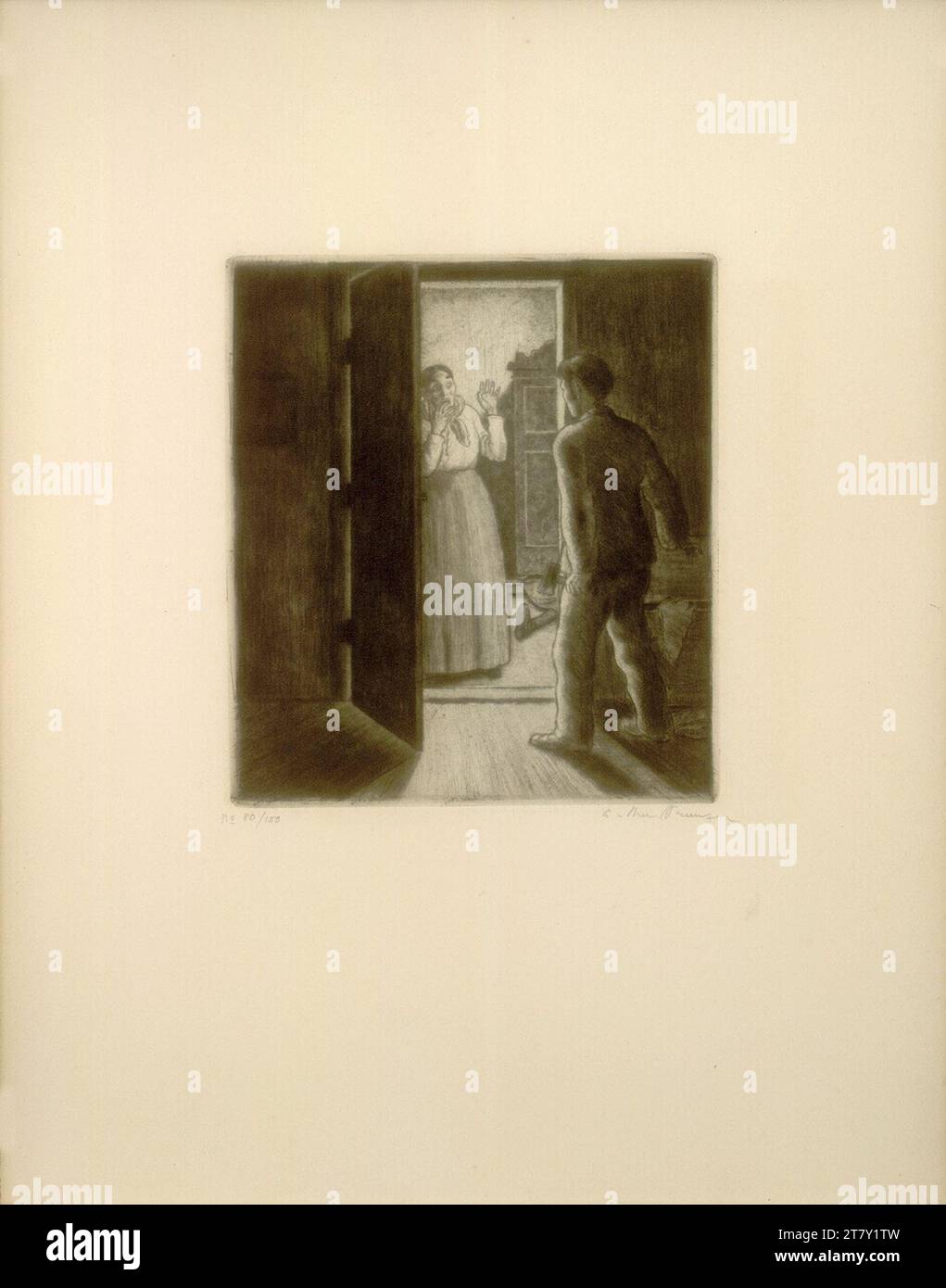 Arthur Paunzen Six etchings to Dostojewskis Raskolnikow - sheet 3: The ...