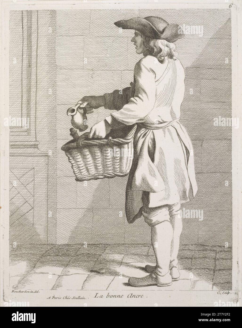 Comte Anne Claude Philippe de Caylus The good anchor. Copper engraving ...