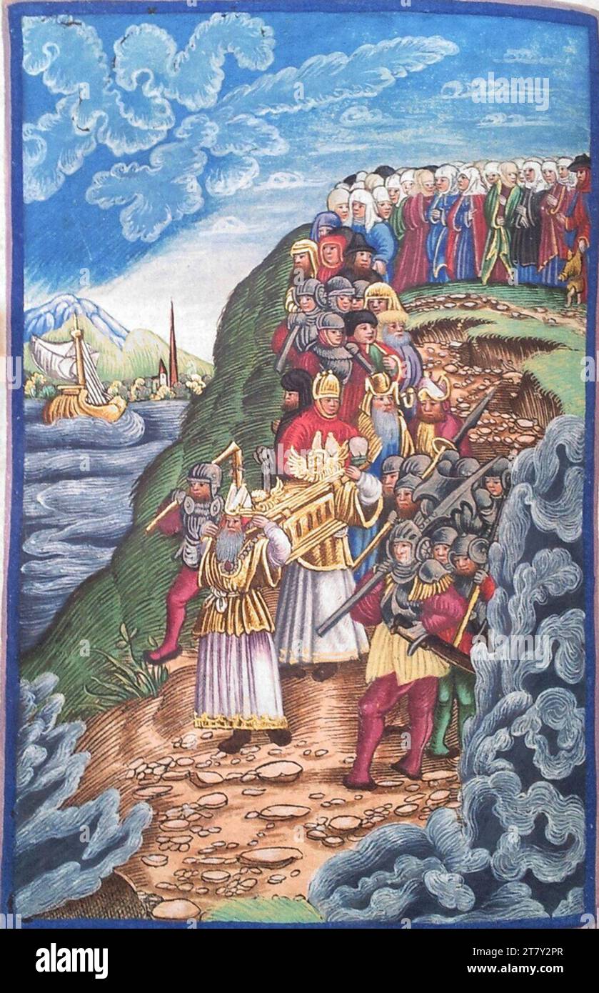 Georg Lemberger Old will (Luther Bible): The train through the Jordan ...