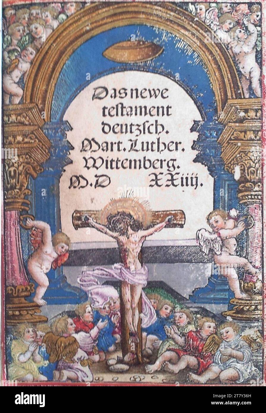 Georg Lemberger New Testament (Luther-Bible): Titleblatt New Testament ...