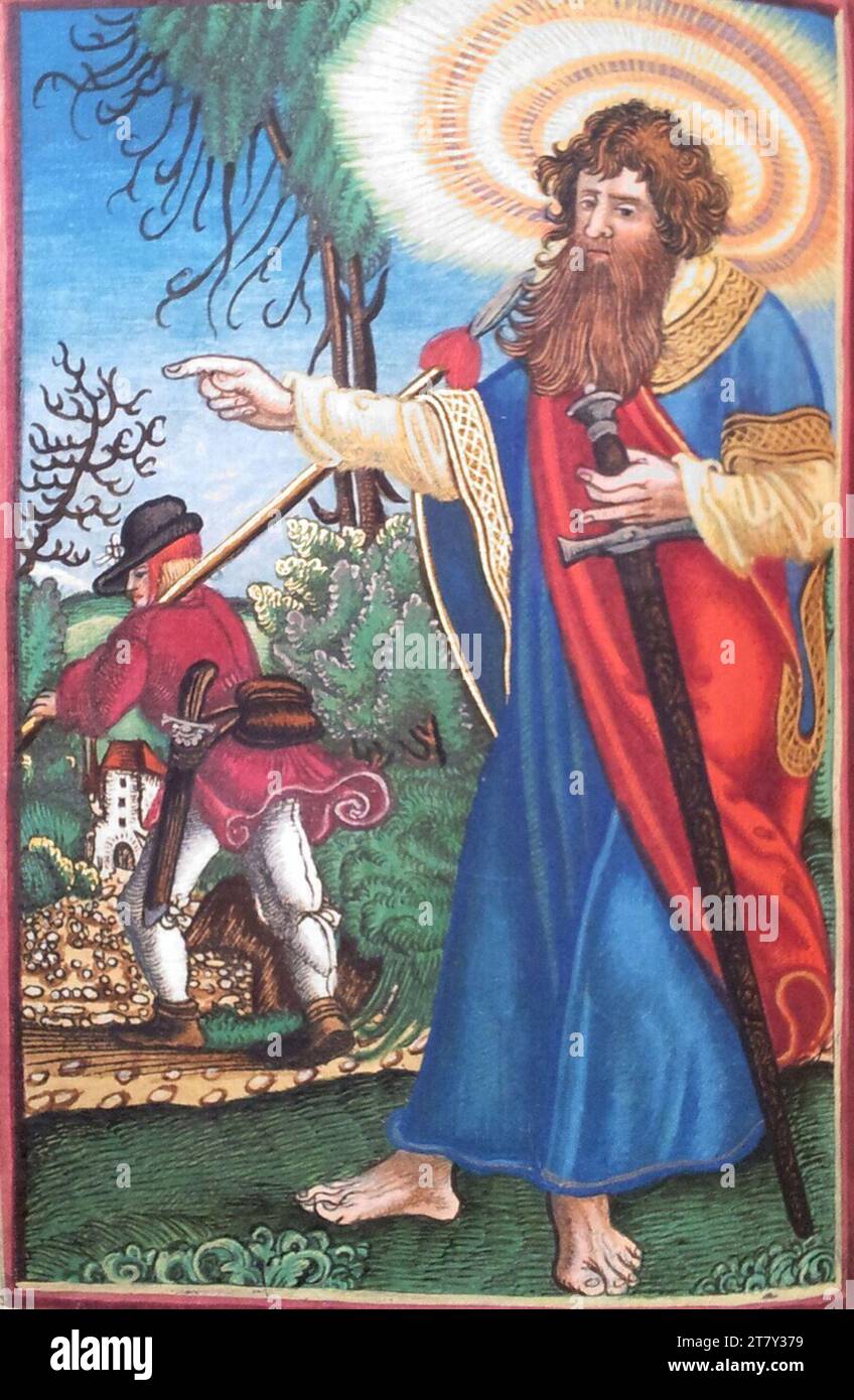 Georg Lemberger New Testament (Luther-Bible): Paul and a messenger ...