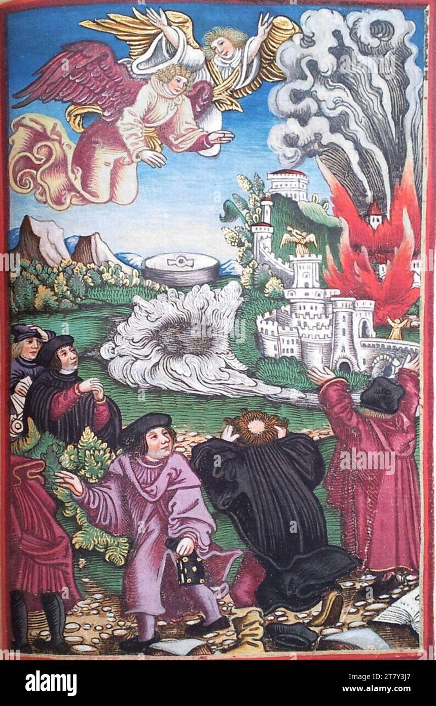 Georg Lemberger New Testament (Luther Bible): The destroyed Babylon ...