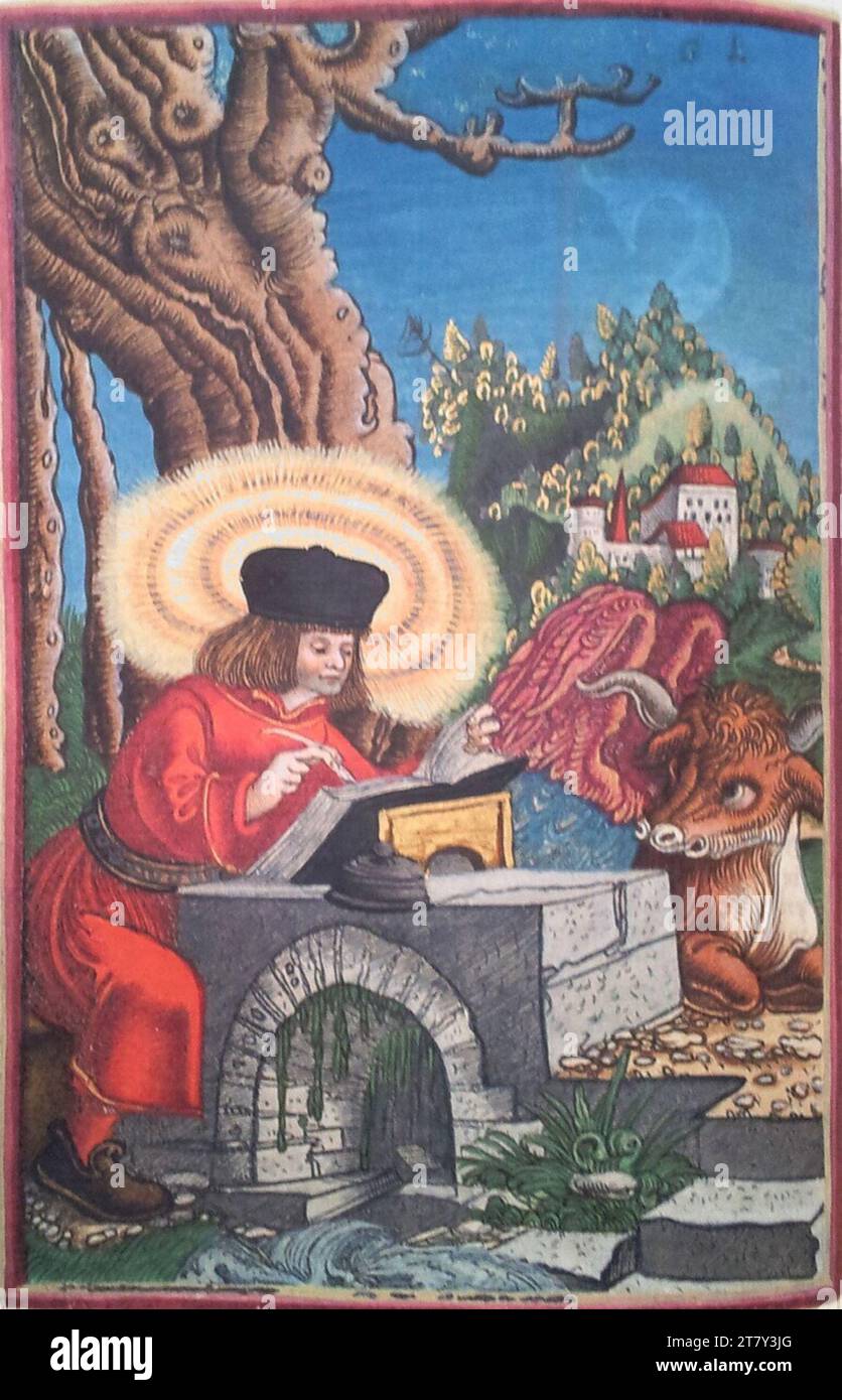 Georg Lemberger New Testament (Luther Bible): Evangelist picture: Lukas ...