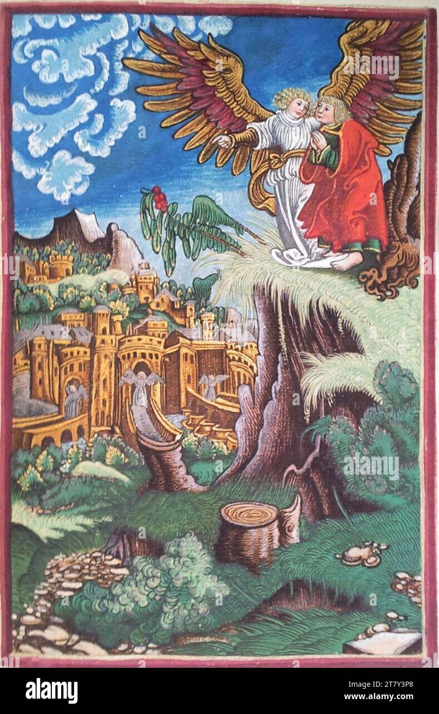 Georg Lemberger New Testament (Luther-Bible): An angel shows Johannes ...