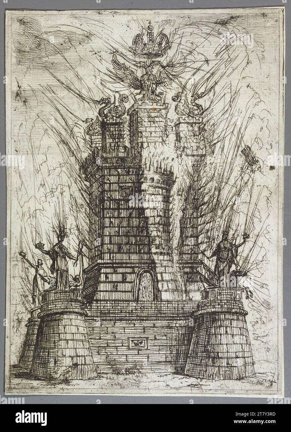 Claude Gellée gen. Claude Lorrain Fireworks of the Marquis of Castel ...