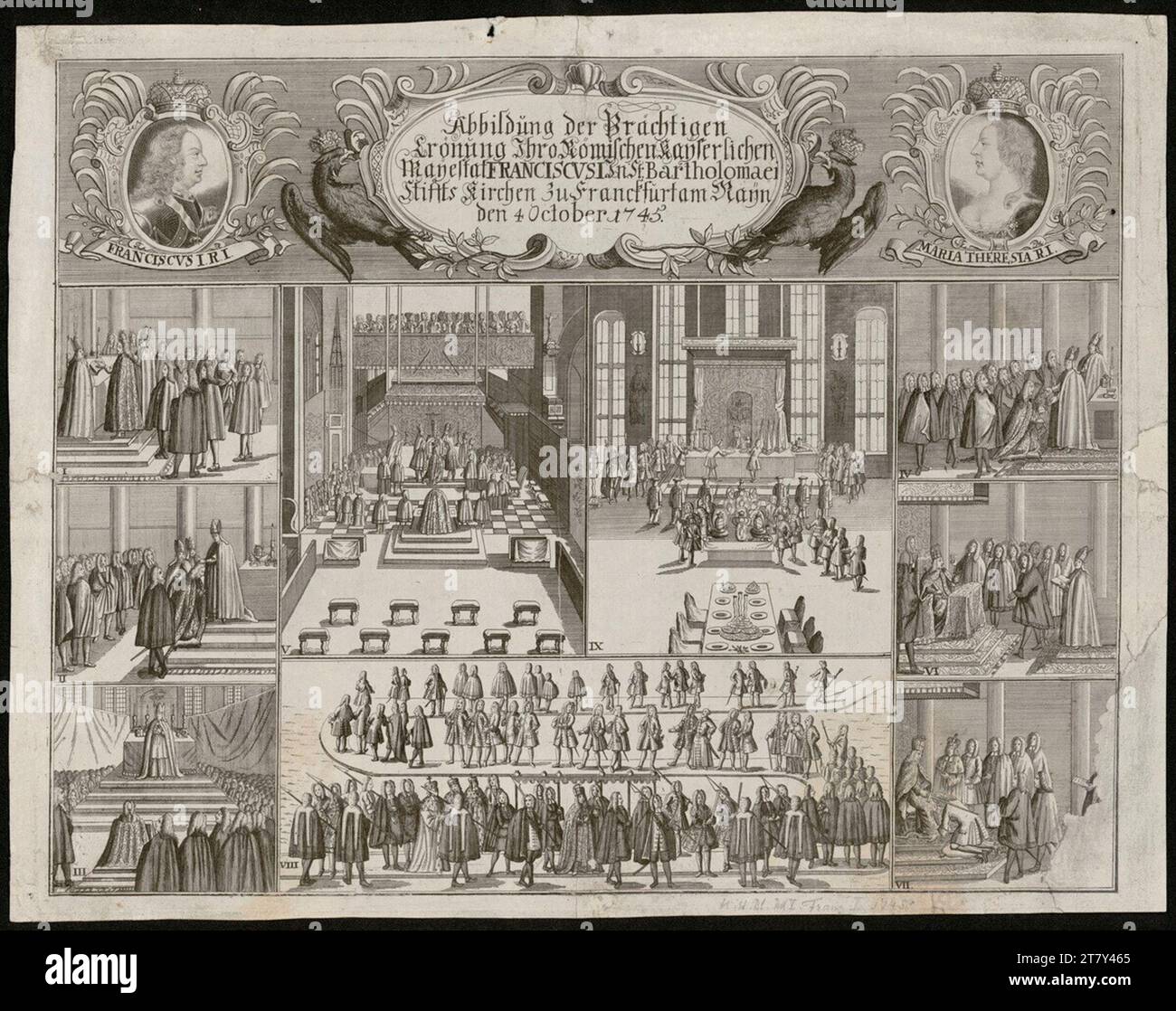 Anonym The crowning glory of Franz Stephan von Lorraine on the Roman ...