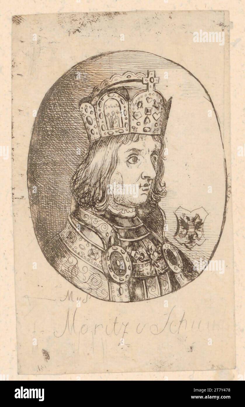 Moritz von Schwind (Ausführende r Künstler in) Head of a German emperor ...