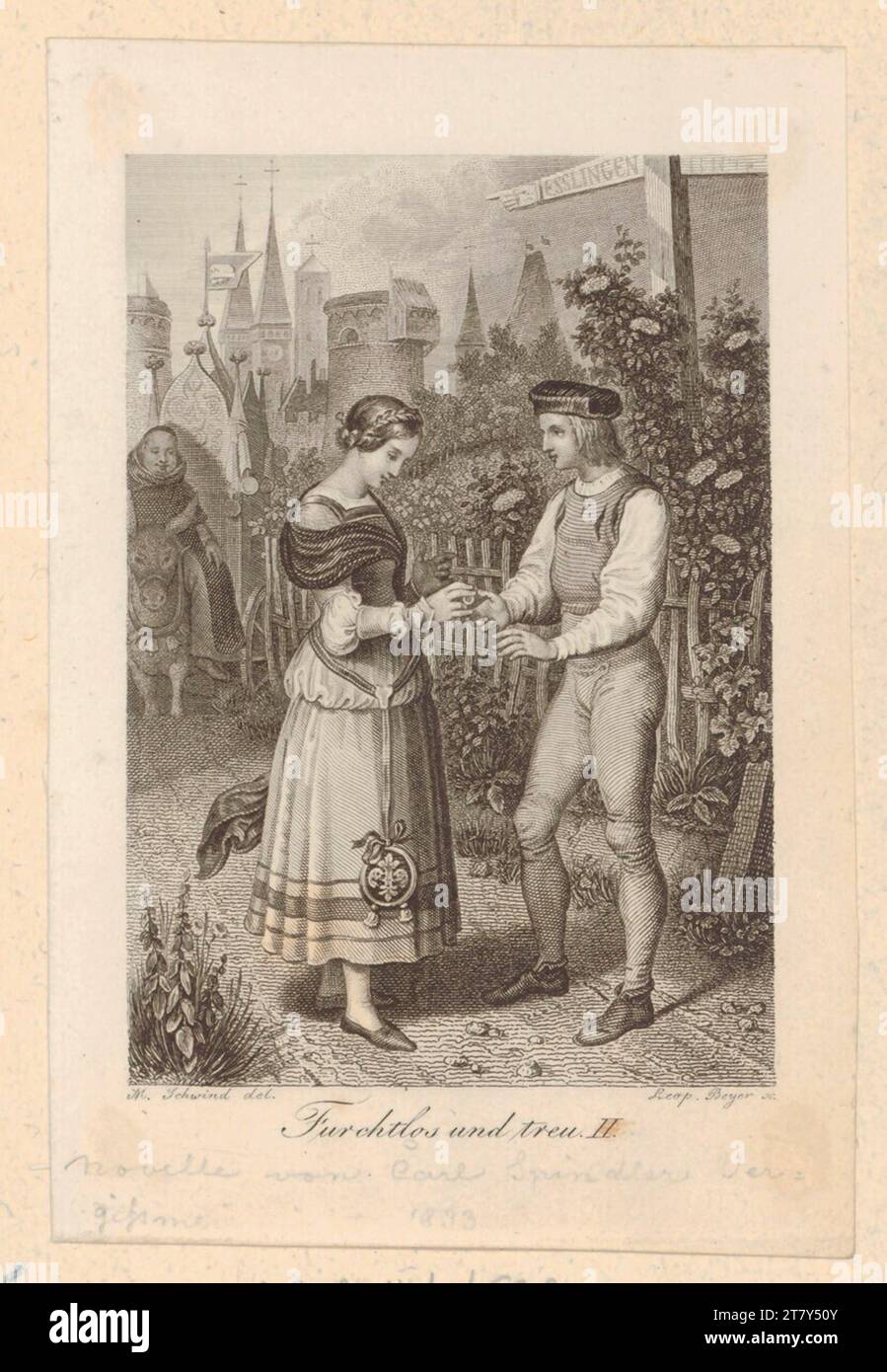 Moritz von Schwind (Zeichner in der Vorlage) Spindler, Carl: Fearless ...