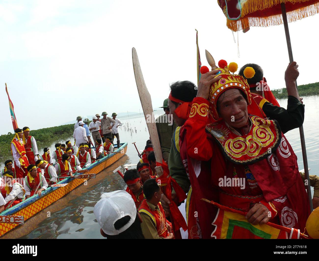 Dragon boat race in Quan Lan island. A dragon boat (also dragonboat) is ...