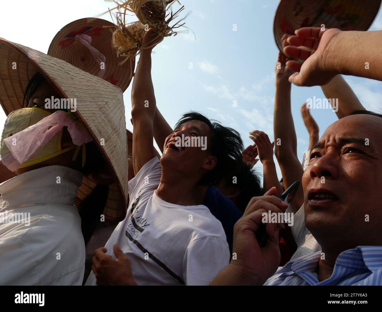 Dragon boat race in Quan Lan island. A dragon boat (also dragonboat) is ...