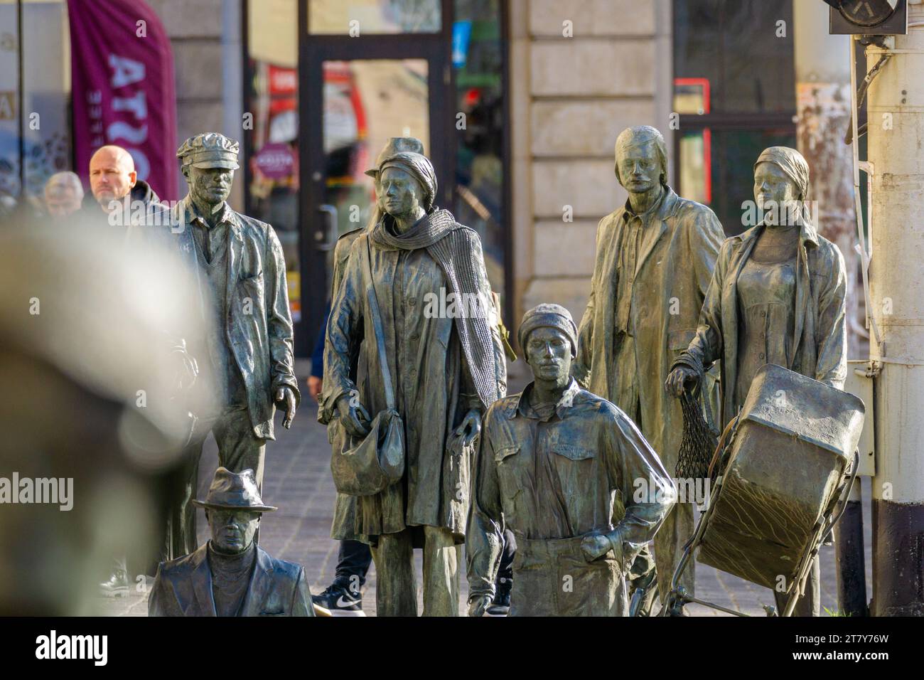 Wrocław, Poland - 16.11.2023: Monument to the Anonymous Pedestrian ...