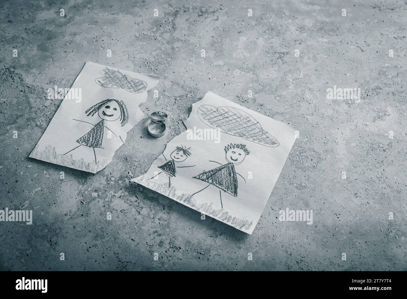 Concept of divorce, betrayal, separation and disintegration of family ...