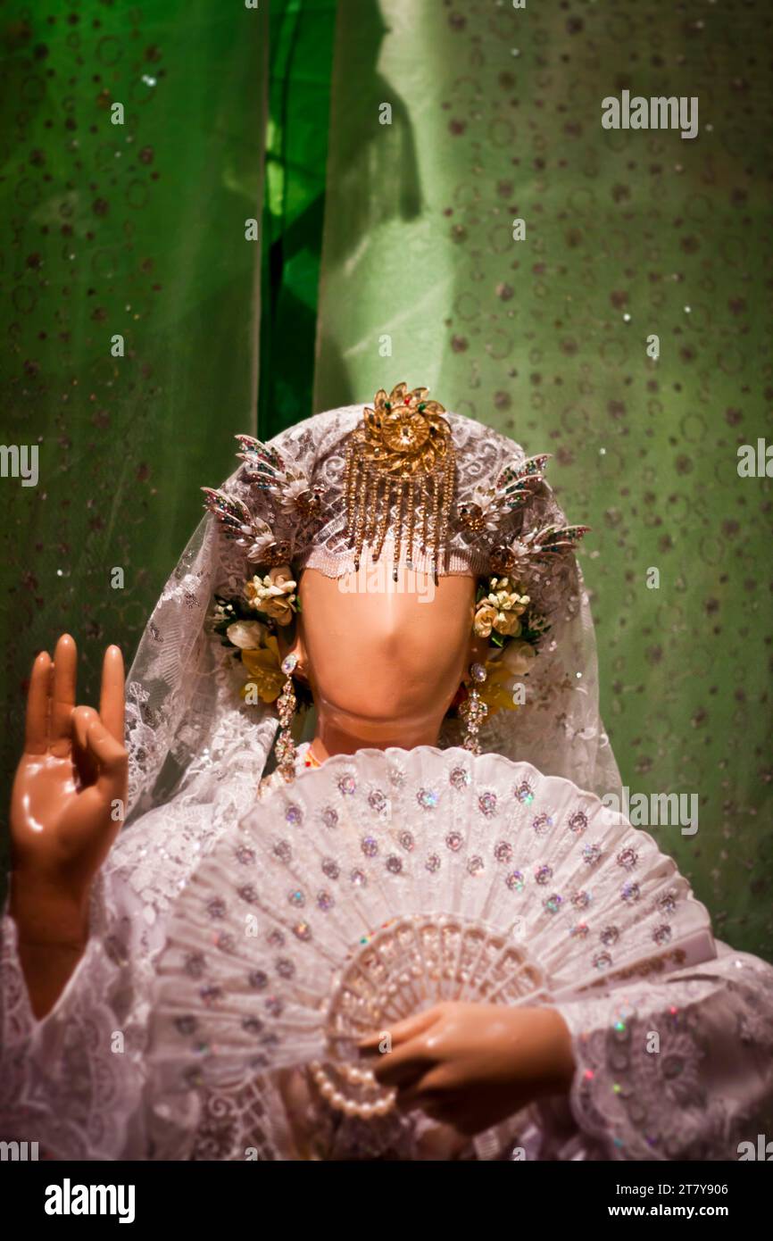 faceless female puppet during an exhibit at the Women's Museum in Hanoi ...