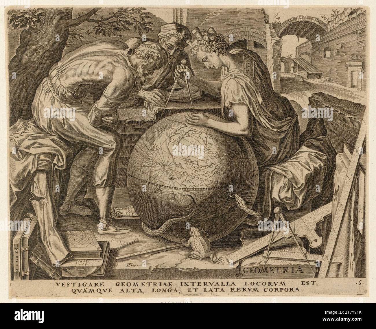 Cornelis Cort (Engraver) From the series "The Seven Free Arts ...