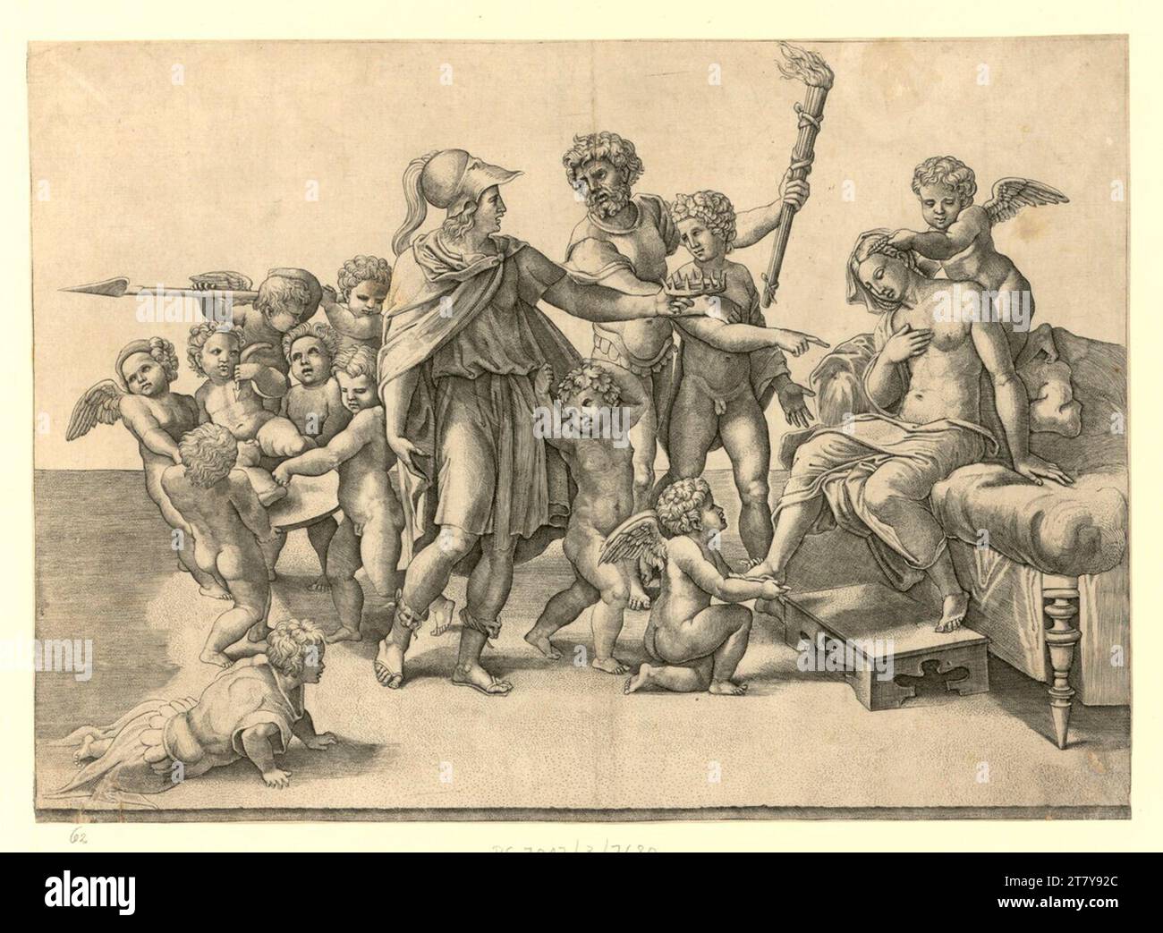 Giovanni Giacomo Caraglio (Engraver) Alexander and Roxana. Copper ...