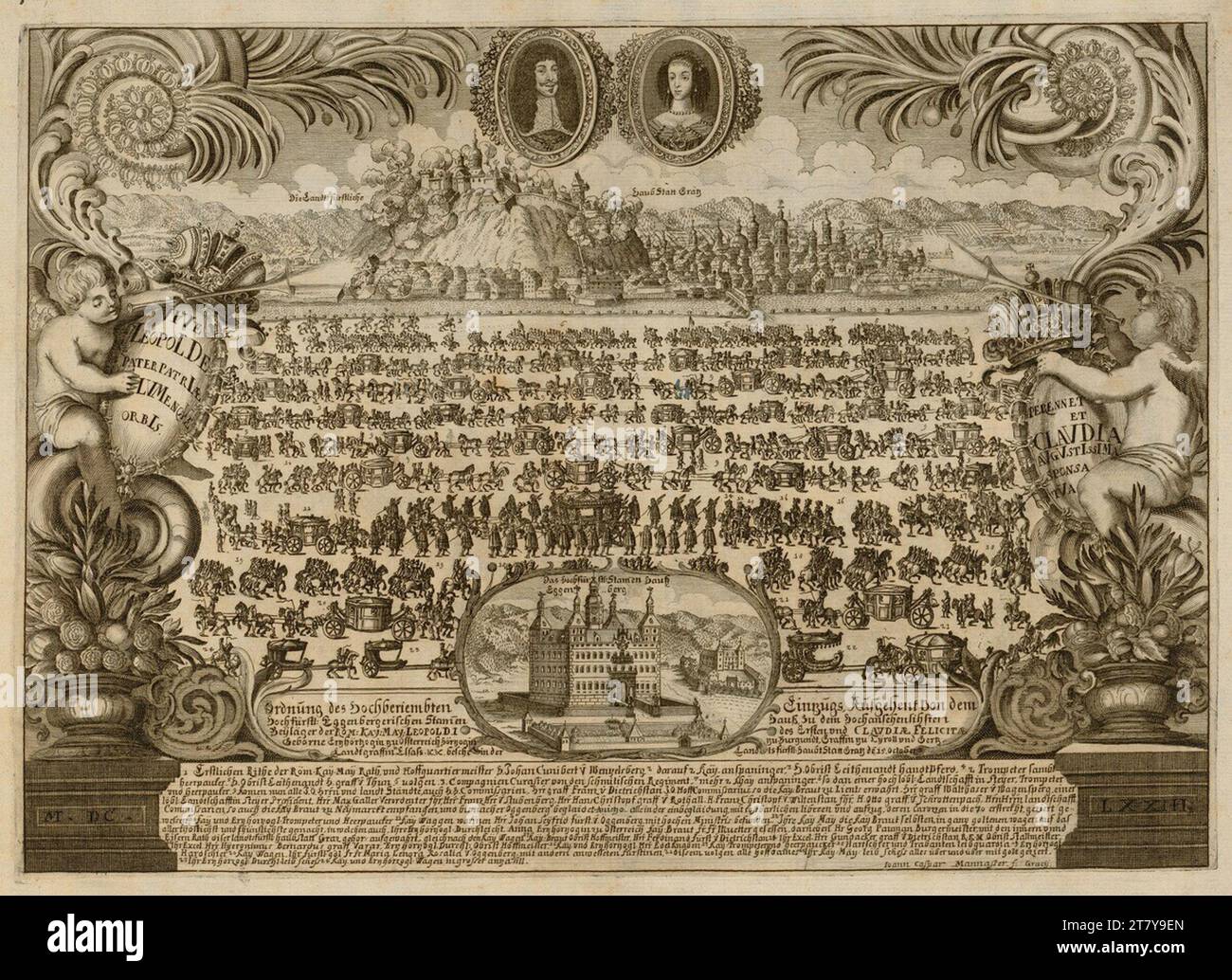 Johann Caspar Mannasser Recovery of Leopold I and his second wife ...