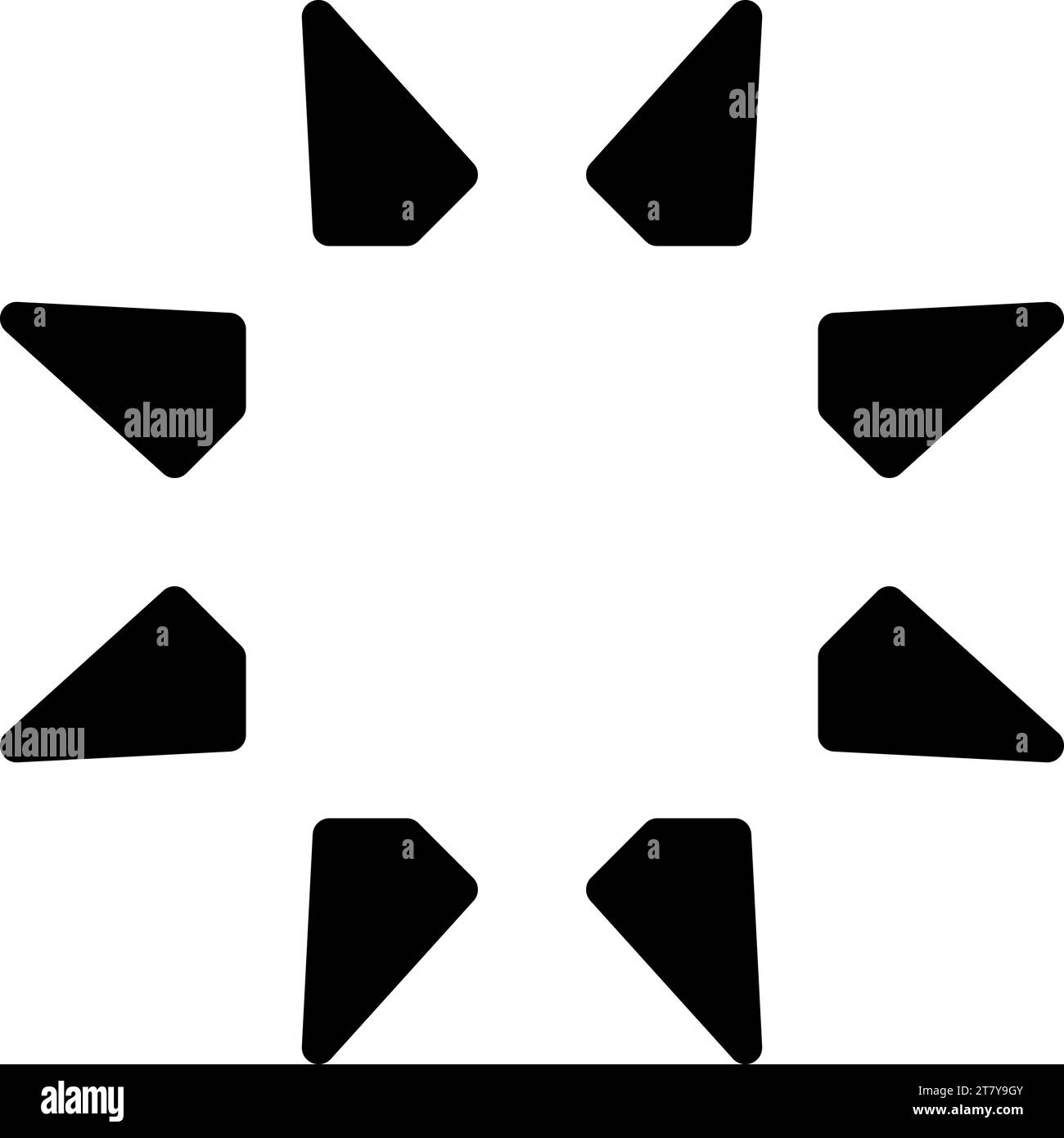 Multi pointed star design element. Vector illustration Stock Vector ...