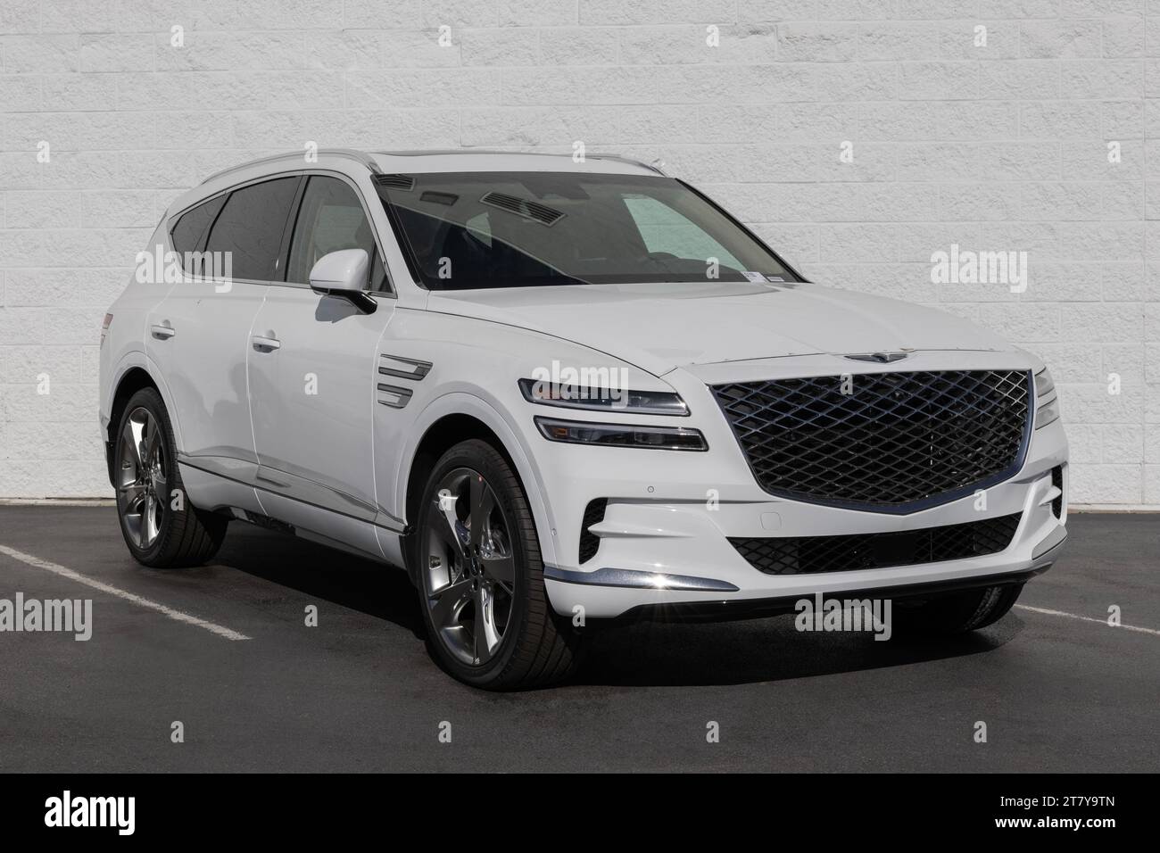 Lafayette - November 16, 2023: Genesis Hyundai GV80 Luxury SUV display ...