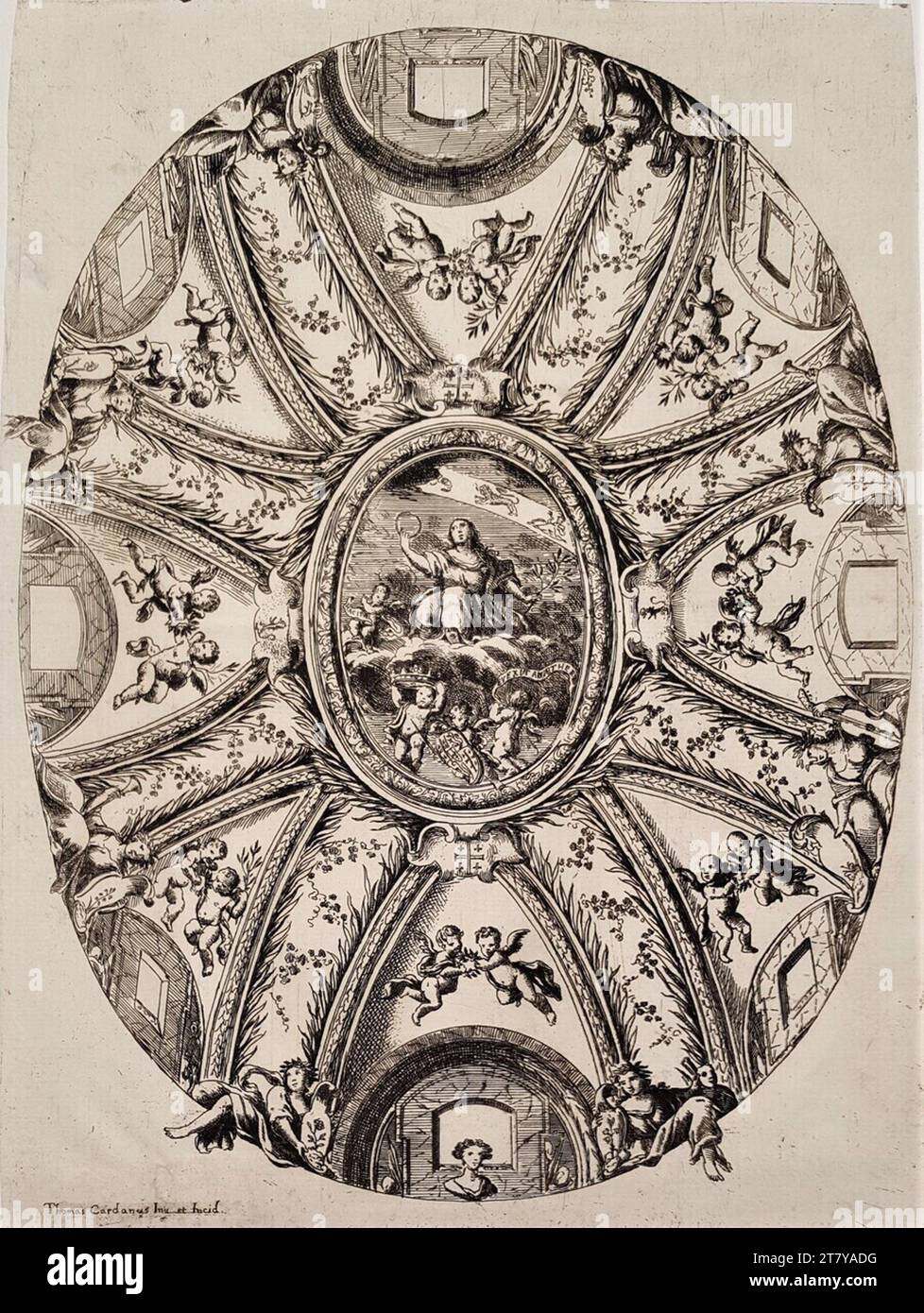 Tommaso Cardano (Radierer in) Dead memorial celebration for Elena ...