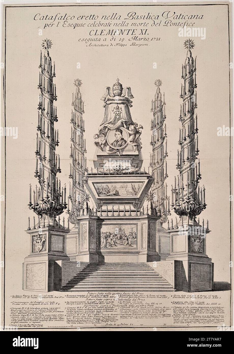 Anonym (Radierer in) Fundle for Pope Clemens XI. In St. Peter's ...