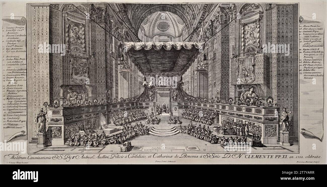 Federico Mastrozzi (Radierer in) Assembly of dignitaries chaired by ...