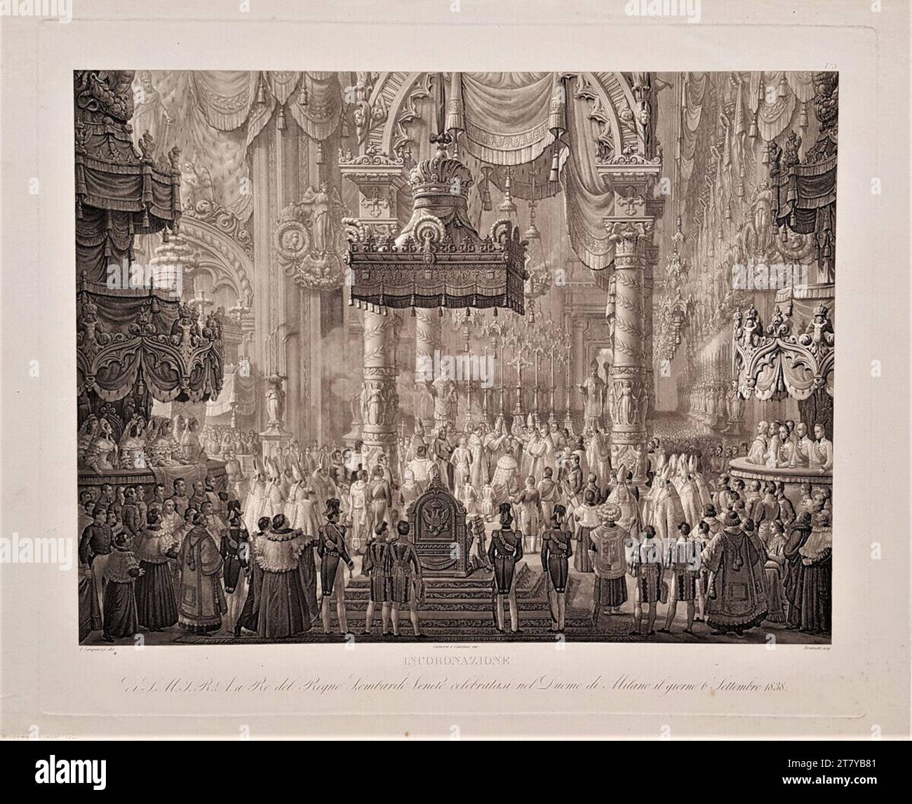 Milan cathedral 1838 hi-res stock photography and images - Alamy