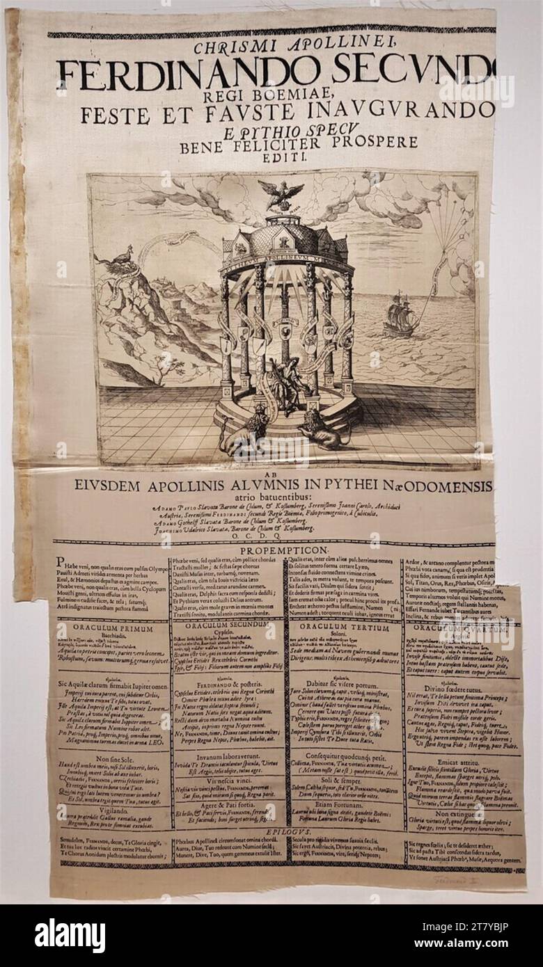 Anonym (Radierer in) Emblematic homage newspaper by three members of ...