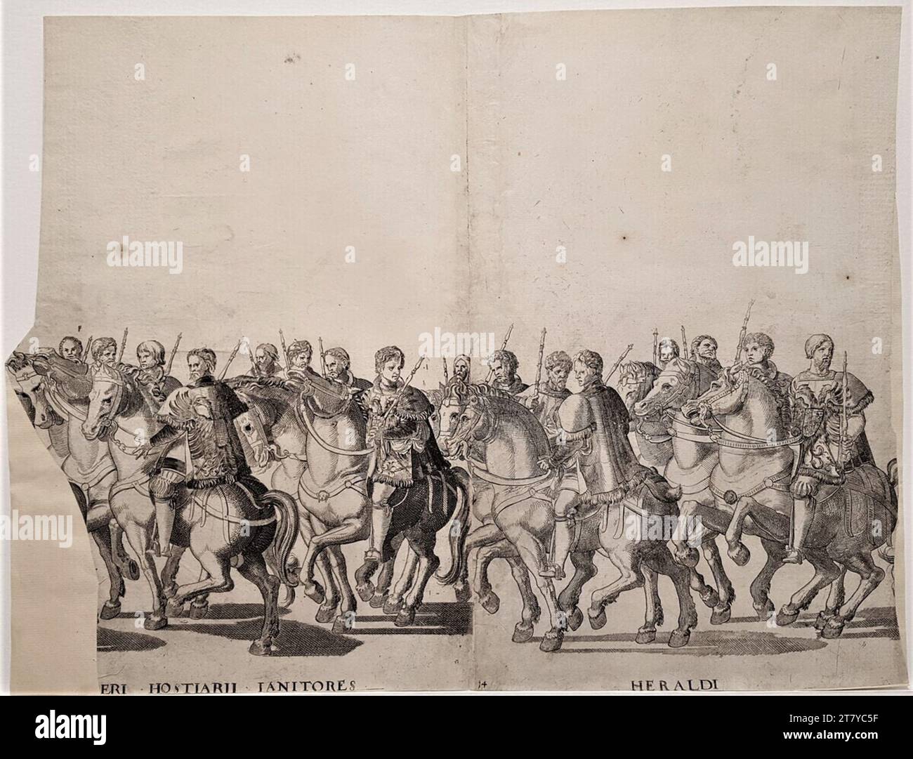 Nikolaus Hogenberg (Radierer in) Triumphal procession of Emperor ...