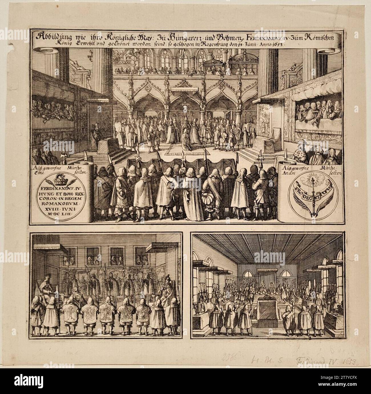 Anonym Scenes on the coronation celebrations of Ferdinand IV. On the ...