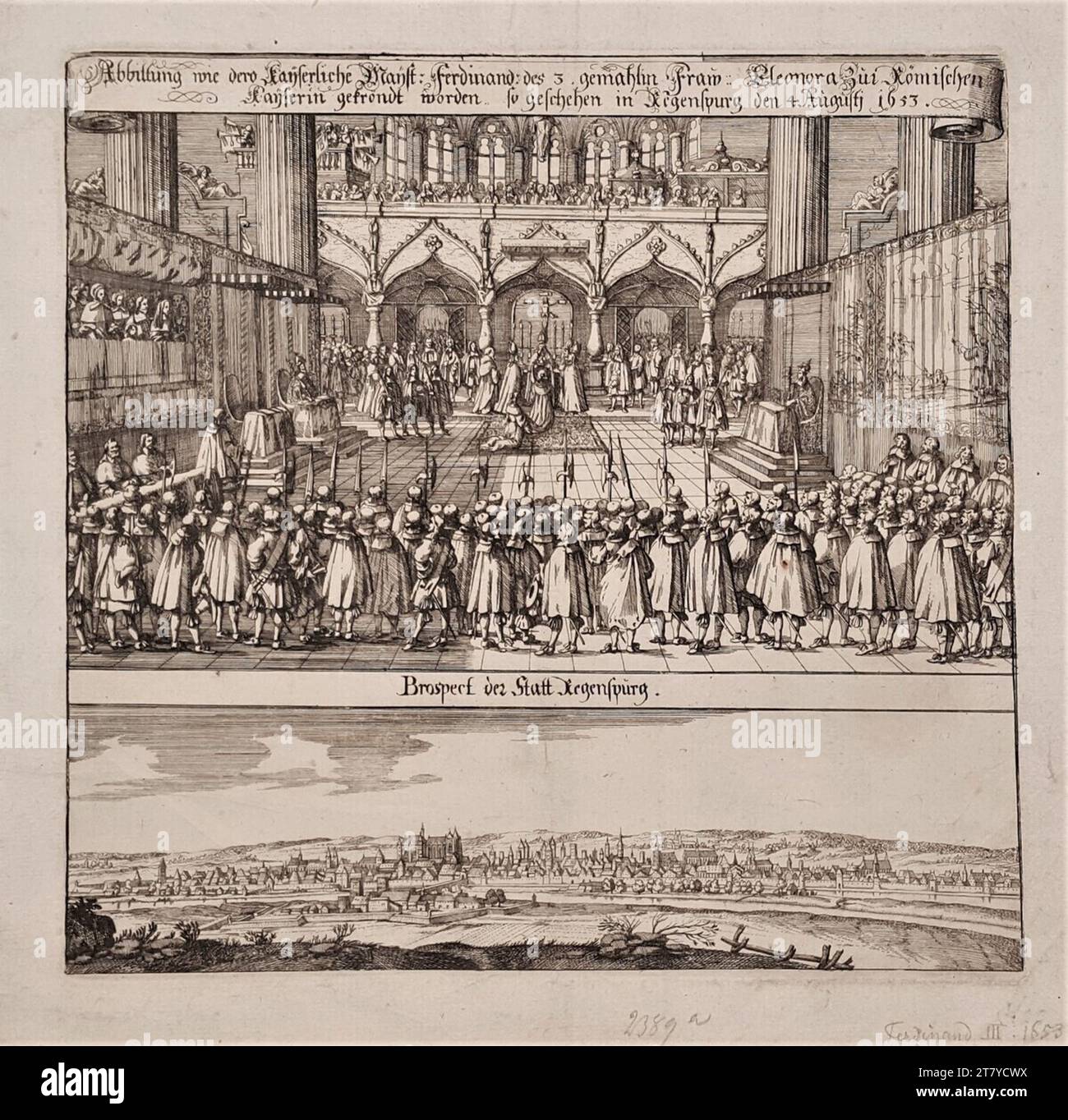 Anonym (Engraver) Circle of Eleonora von Gonzaga, wife of Emperor ...