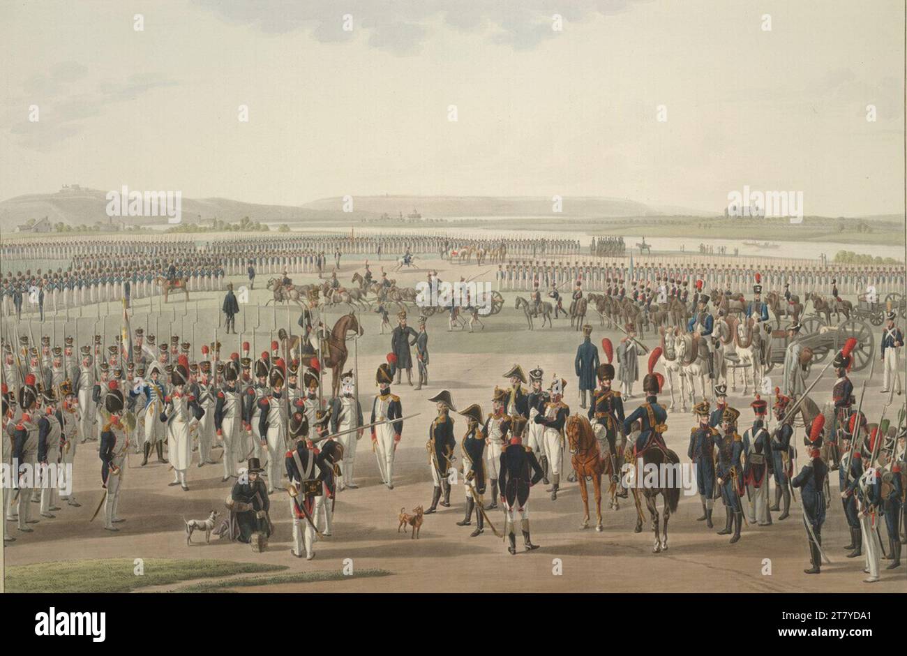 Karl Rahl (The Older) Representation of the infantry in France. Etching ...