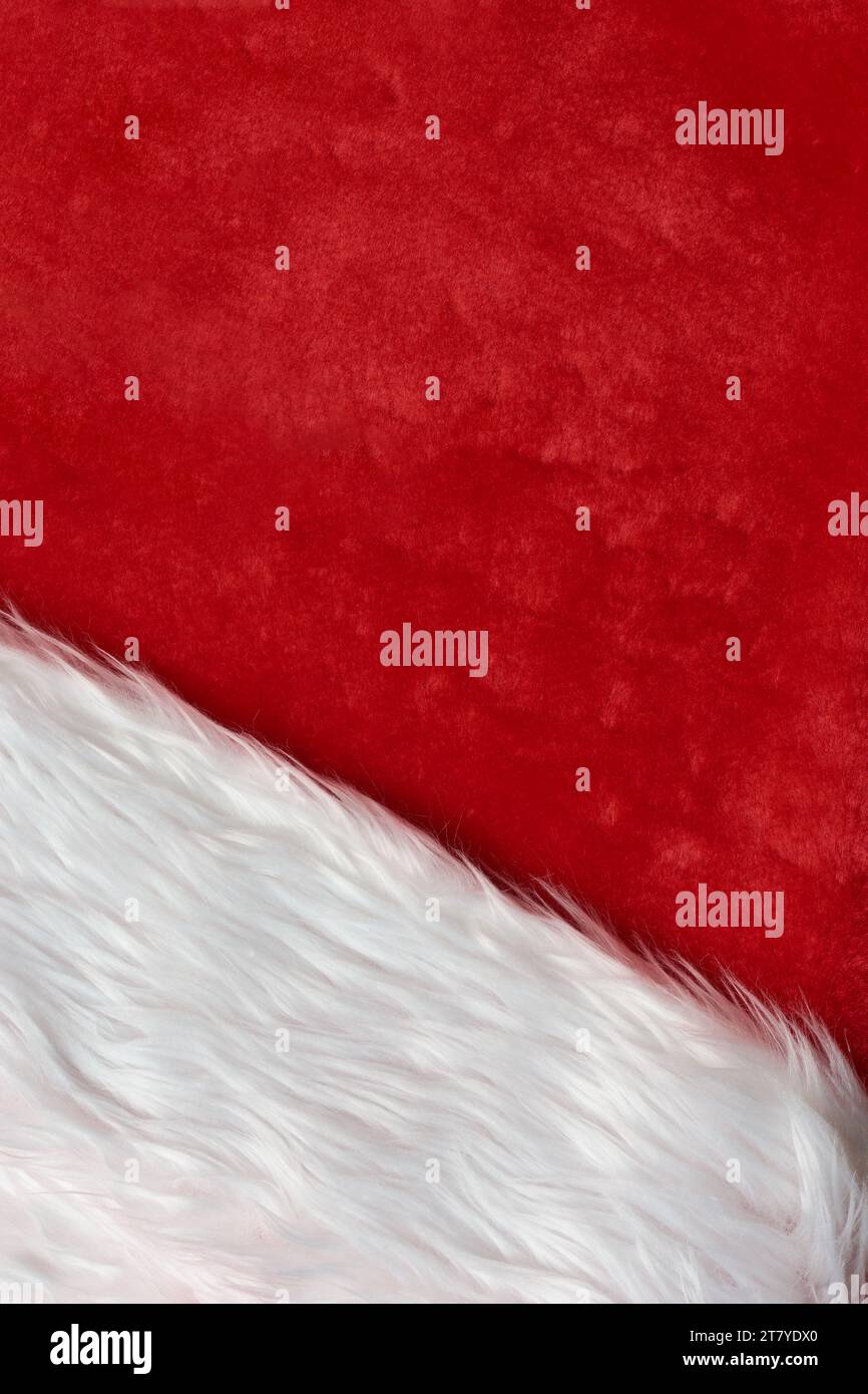 abstract of warm red and white fluffy fabric surface, christmas ...