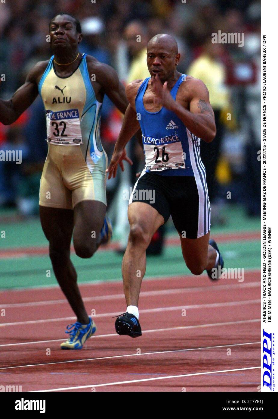 Maurice greene 100 stade de hi-res stock photography and images - Alamy