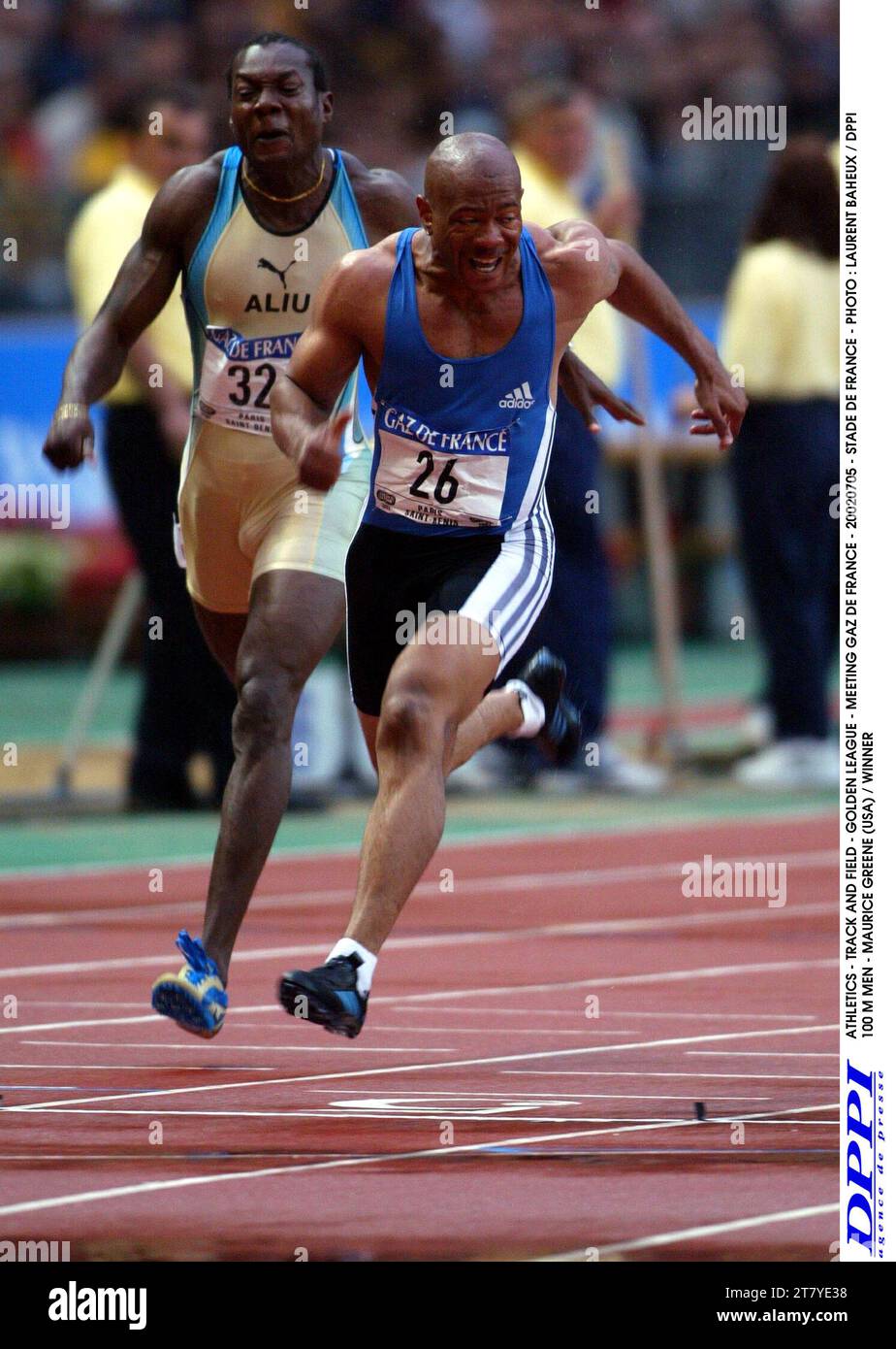 Maurice greene 100 stade de hi-res stock photography and images - Alamy