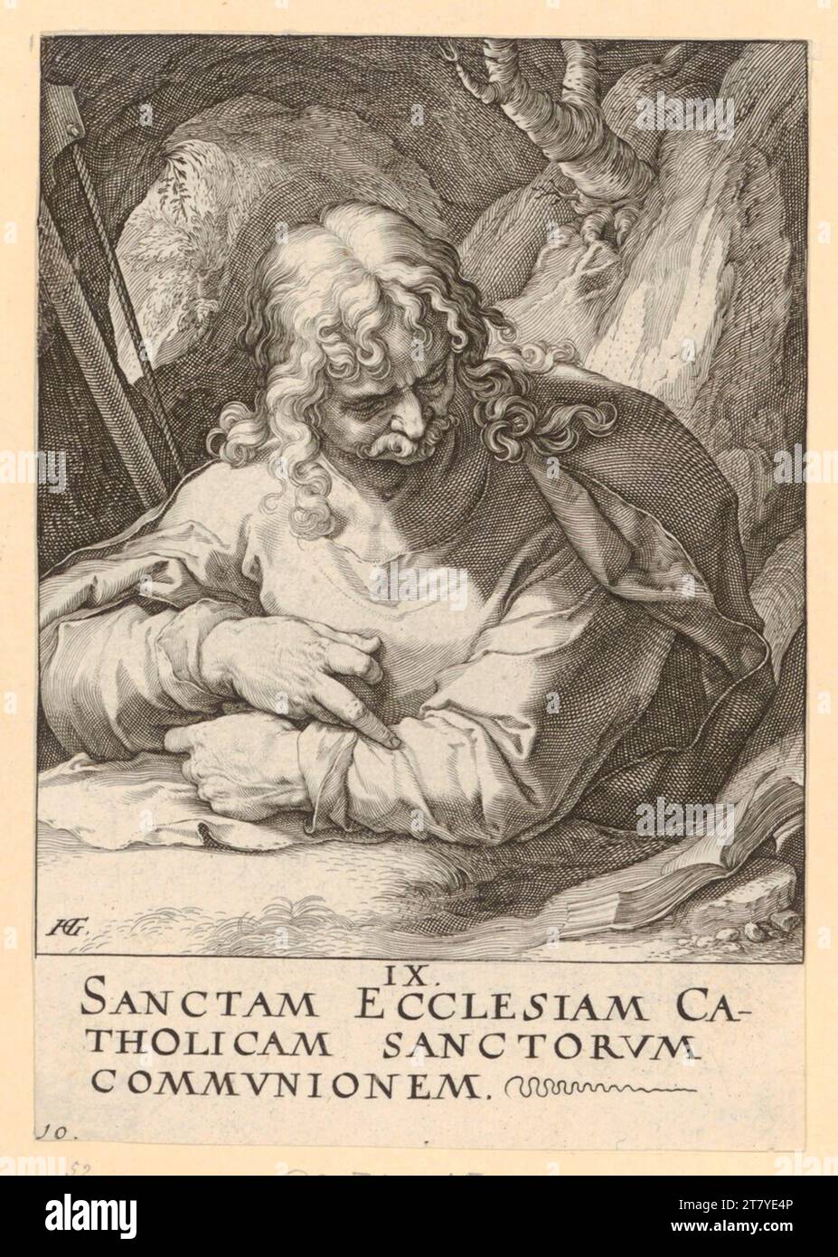 Hendrick Goltzius (Engraver) Apostle Jakobus the younger. Copper ...