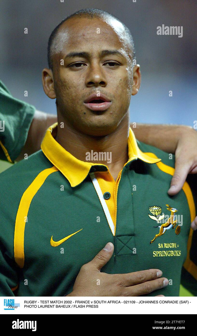 RUGBY - TEST MATCH 2002 - FRANCE v SOUTH AFRICA - 021109 - JOHANNES ...
