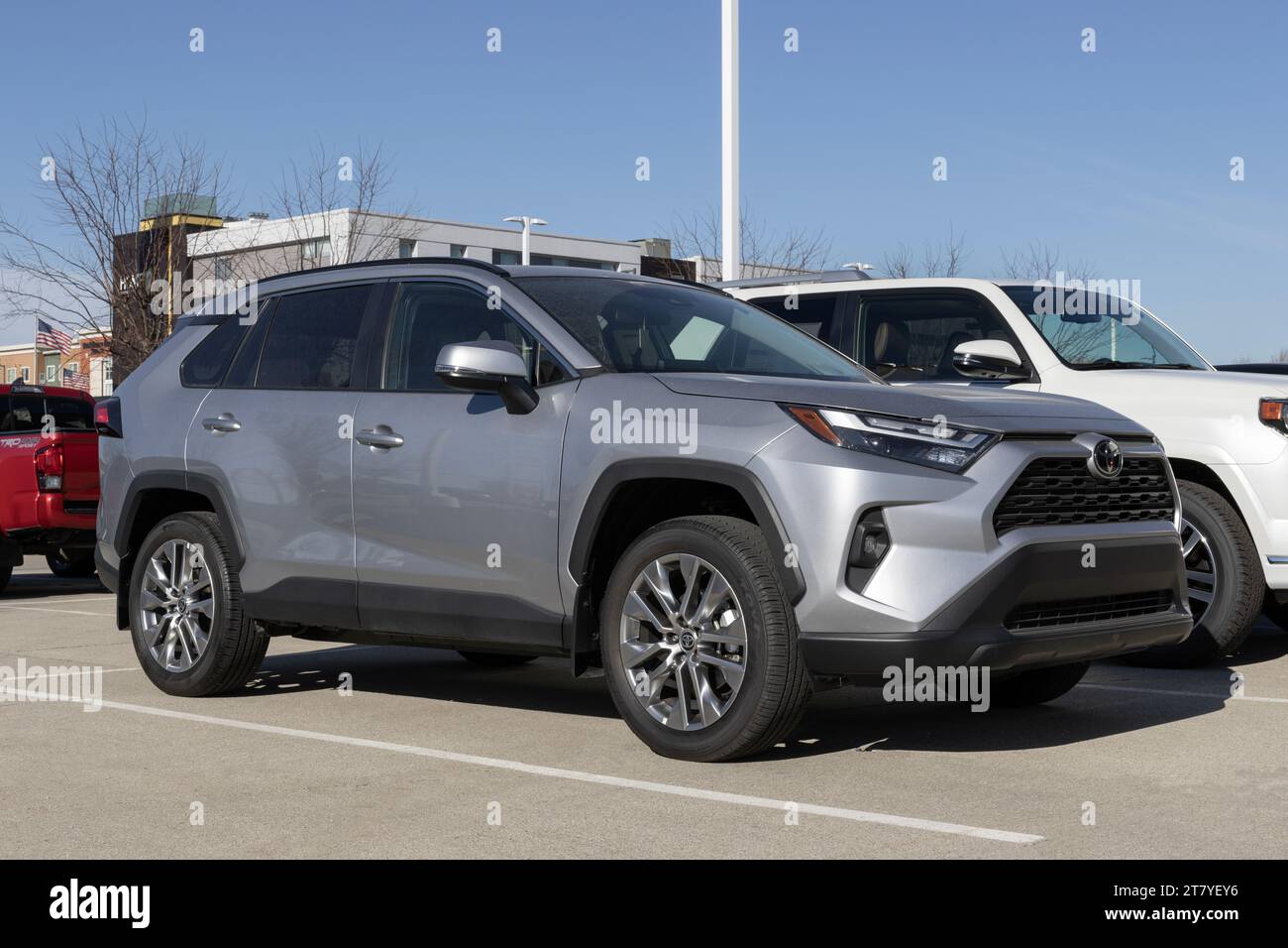 Lafayette - November 16, 2023: Toyota RAV4 display at a dealership ...
