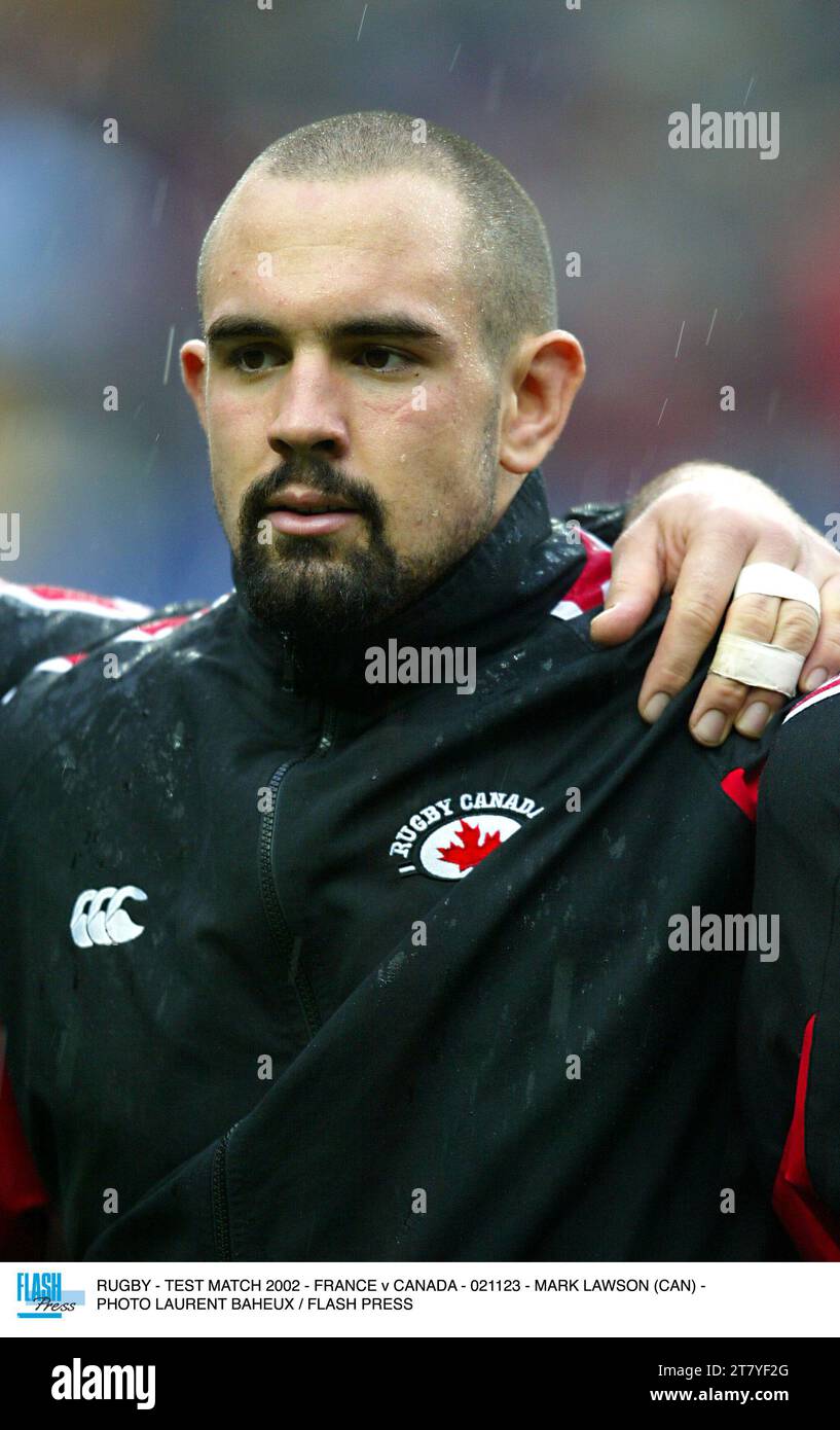 RUGBY - TEST MATCH 2002 - FRANCE v CANADA - 021123 - MARK LAWSON (CAN ...