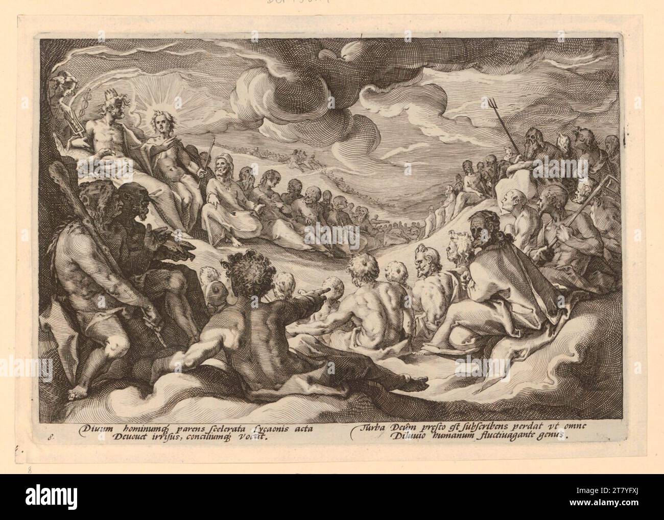 Hendrick Goltzius Jupiter's speech: The threat of destruction of people ...